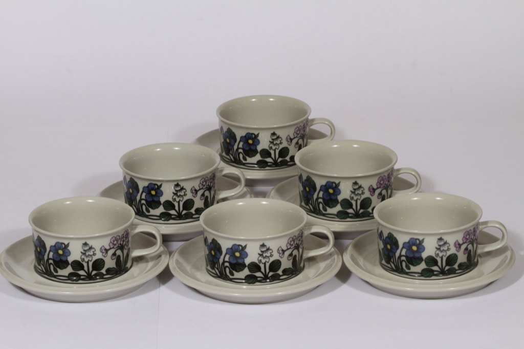 Arabia Flora teekupit, 6 kpl, - Laatutavara.com