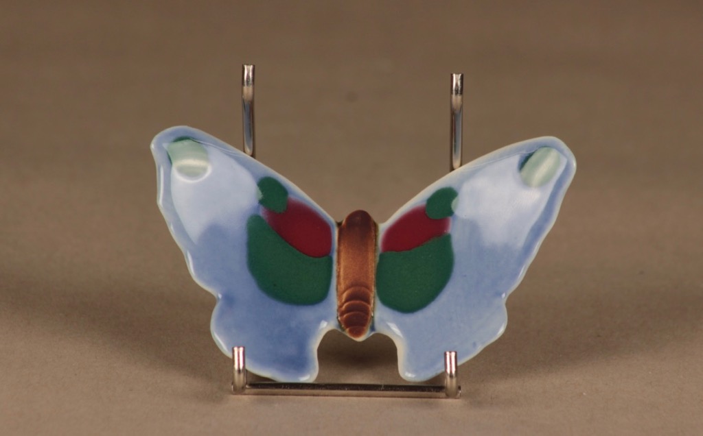 Arabia HLS Perhonen seinäkoriste, sininen, Heljä Liukko-Sundström ...